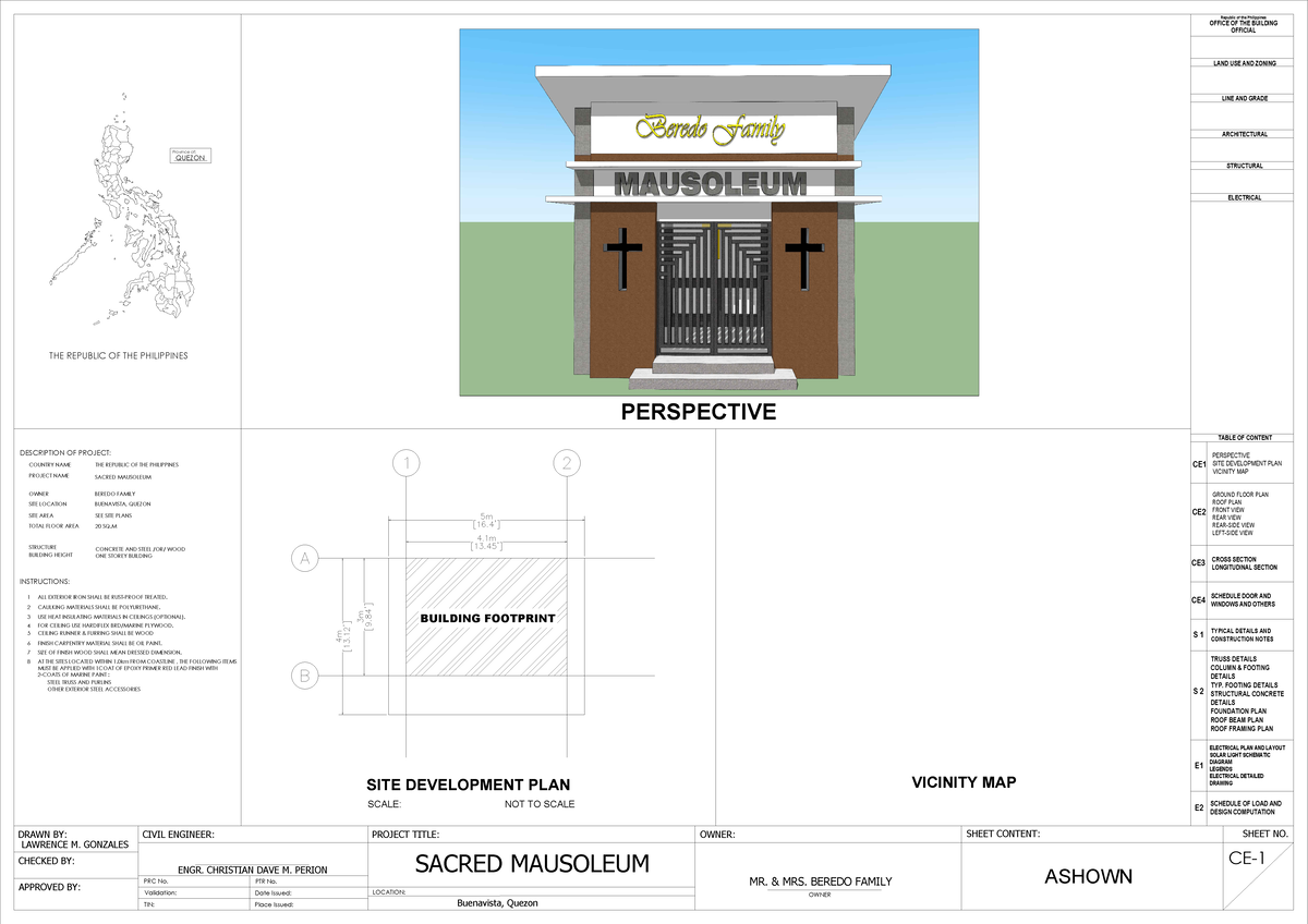 FOR- Cheaking - None - PROJECT TITLE: OWNER: SHEET CONTENT: PRC No. PTR ...