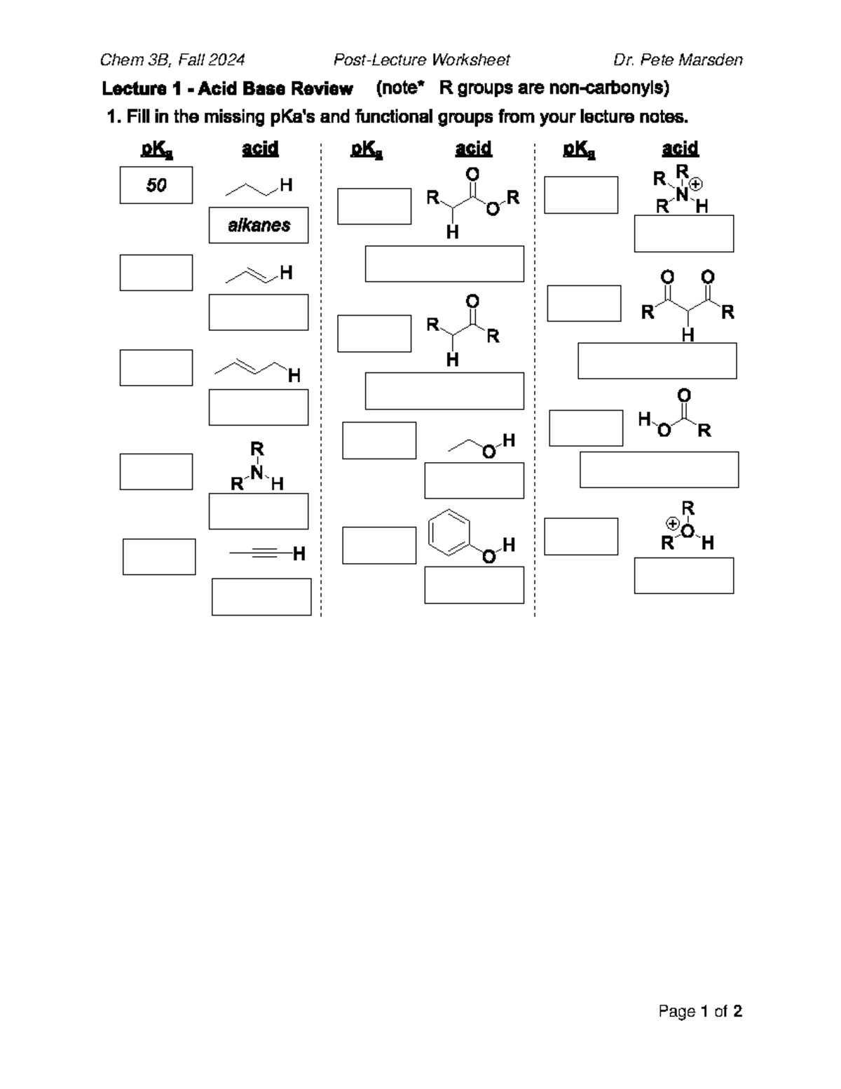 Lecture 01 - Post-Lecture Worksheet (Chem 3B - Fall 2024) - CHEM 3B ...
