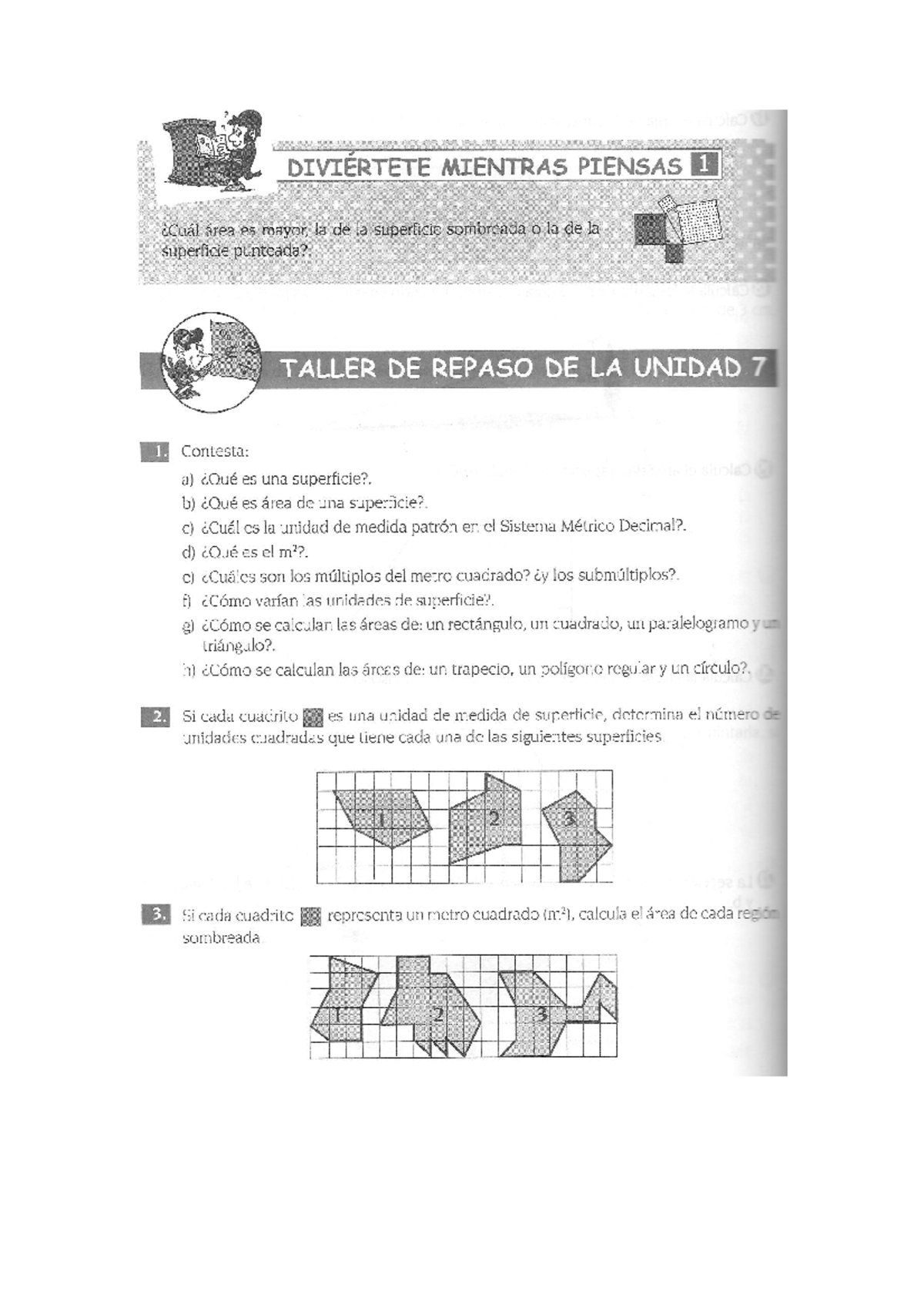 Taller unidad 7 grado septimo - Matematica 1 - Studocu