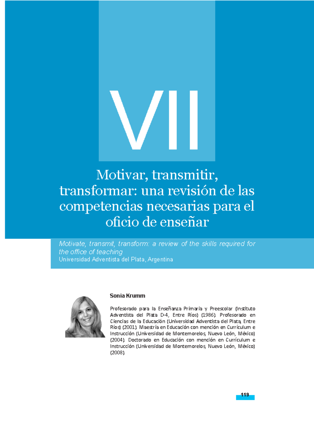 Motivar transmitir transformar una revis - Motivar, transmitir ...
