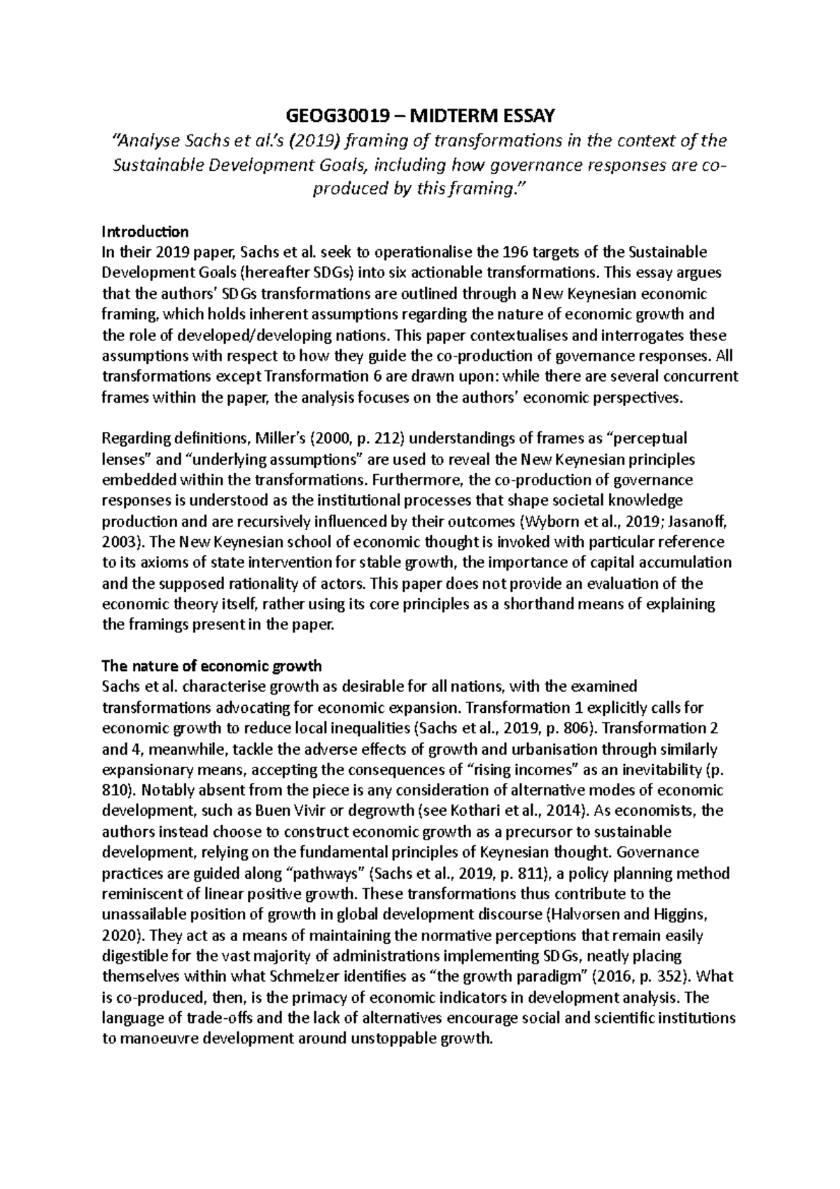 SD mid-term 2SD mid-term 2SD mid-term 2 - GEOG30019 – MIDTERM ESSAY ...