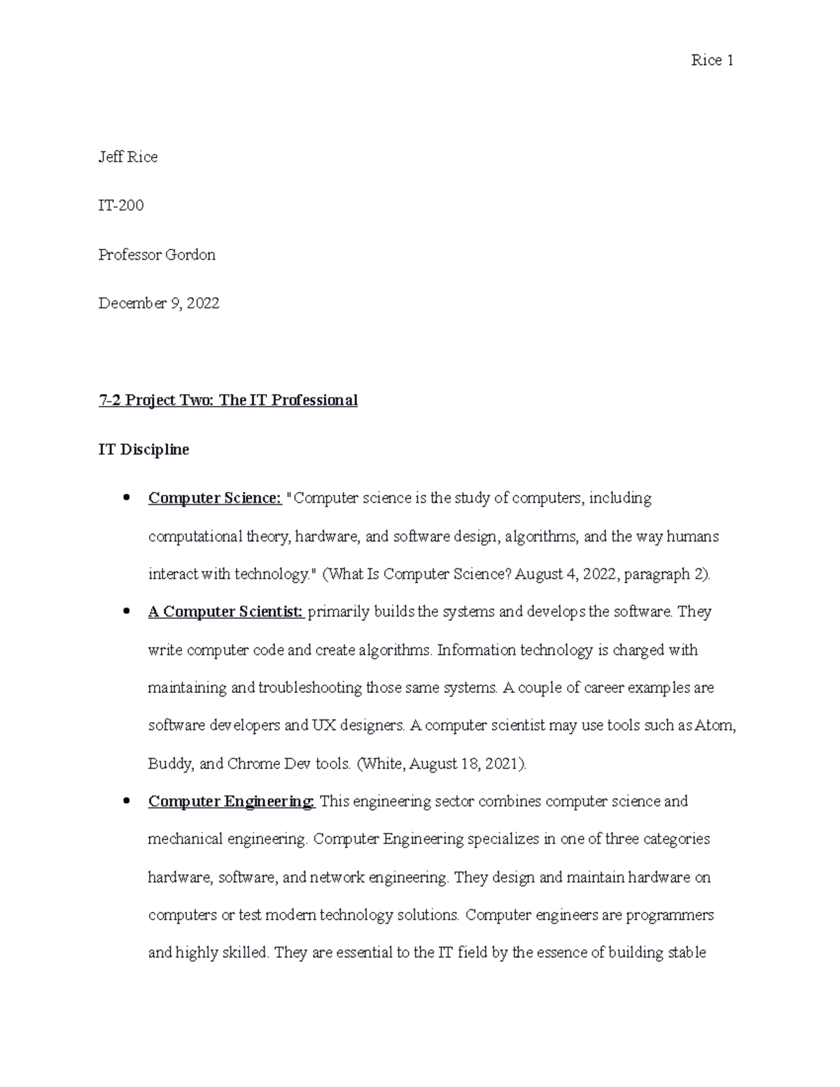 Overview of IT Disciplines and Careers - Studocu