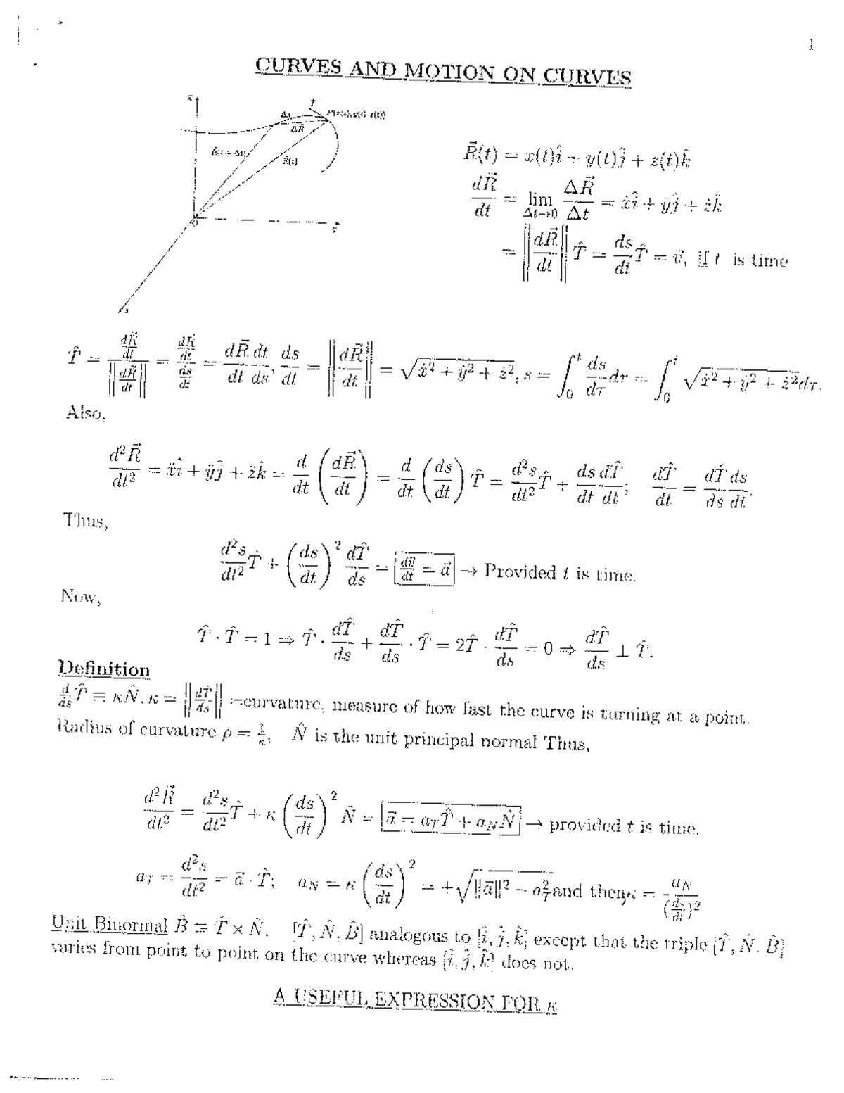 Math 262 - Notes 1 - Note1 - éwzmmﬁ+ym§+4mt «4 dam}, AR_U,+ A : cit ...