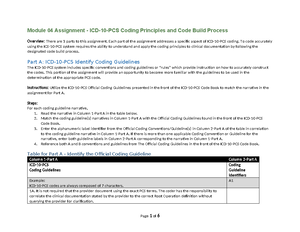 HIM1103 Mod 02 Assignment Inpatient vs Outpatient Worksheet - Module 02 Assignment - Inpatient ...