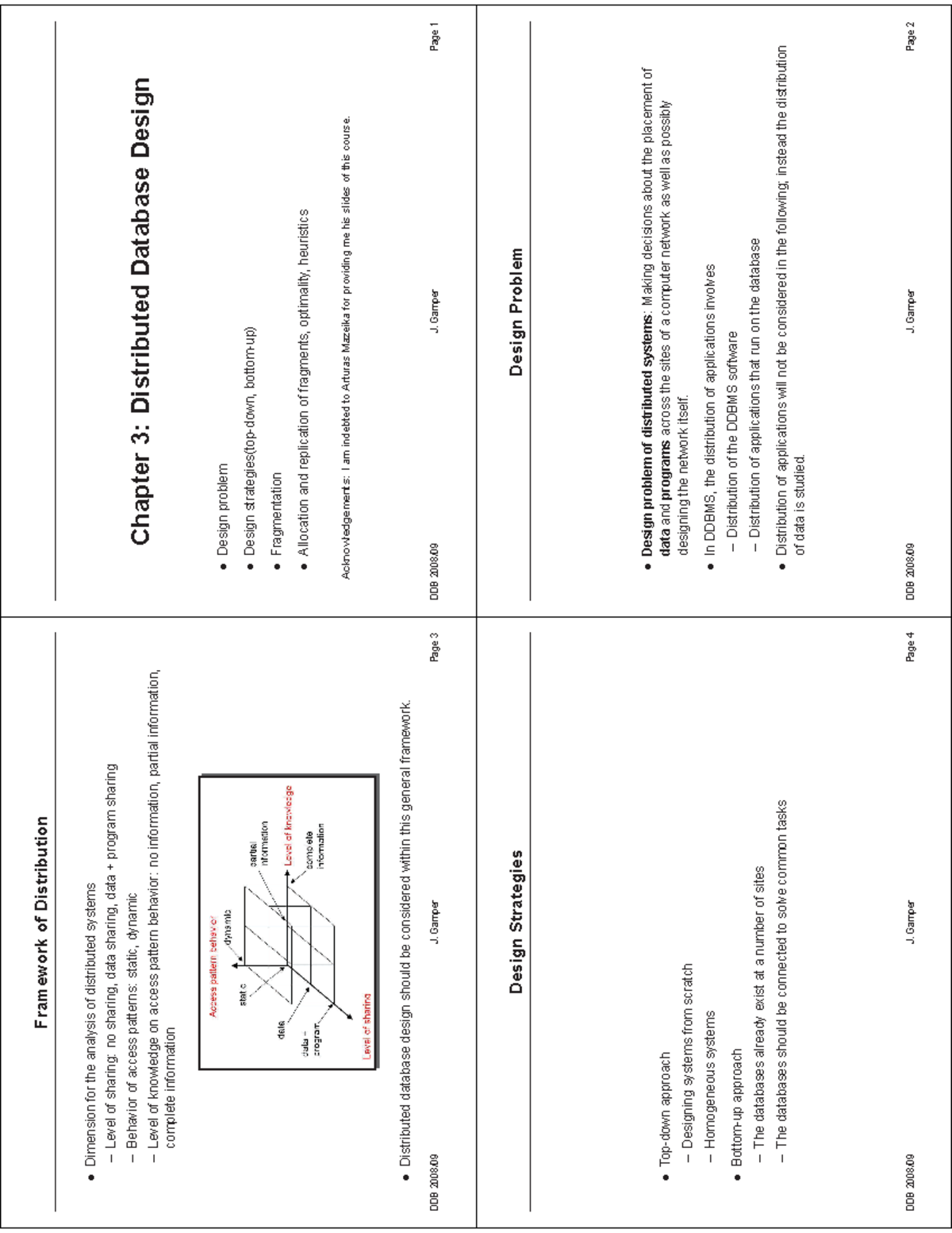 8th DD 2018-4 seg 3 - Important - Chapter 3: Distributed Database Design " Design problem - Studocu