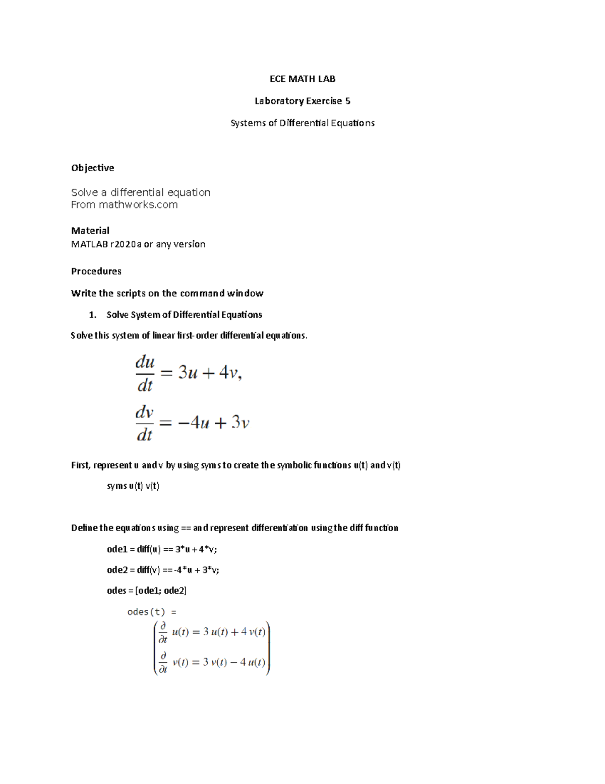 Ecemath _______________________lab _2021a - ECE MATH LAB Laboratory ...