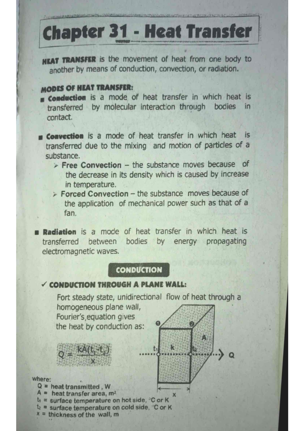 Conduction-Derived-Formulas - BS Mechanical Engineering - Studocu