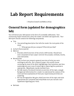 Lab 6 Lab Report Questions - How did your two groups compare in terms ...