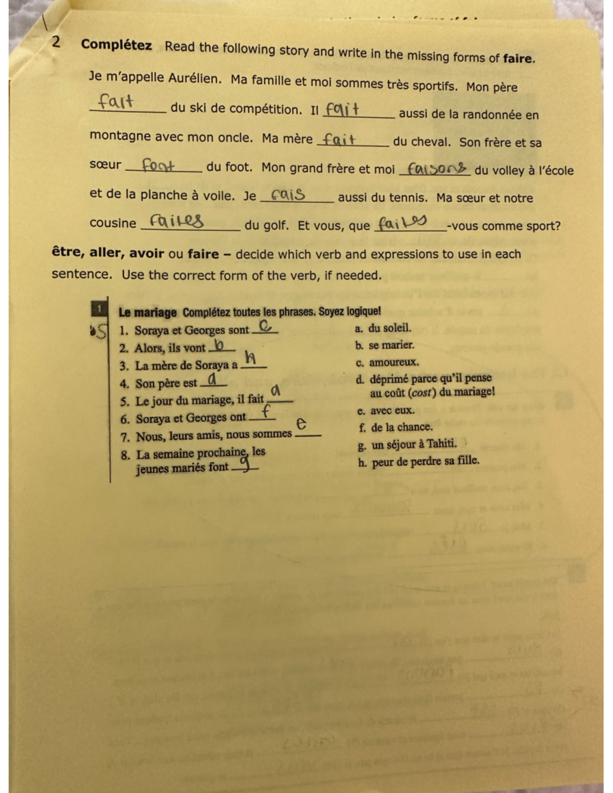 french verbs and expressions - Studocu