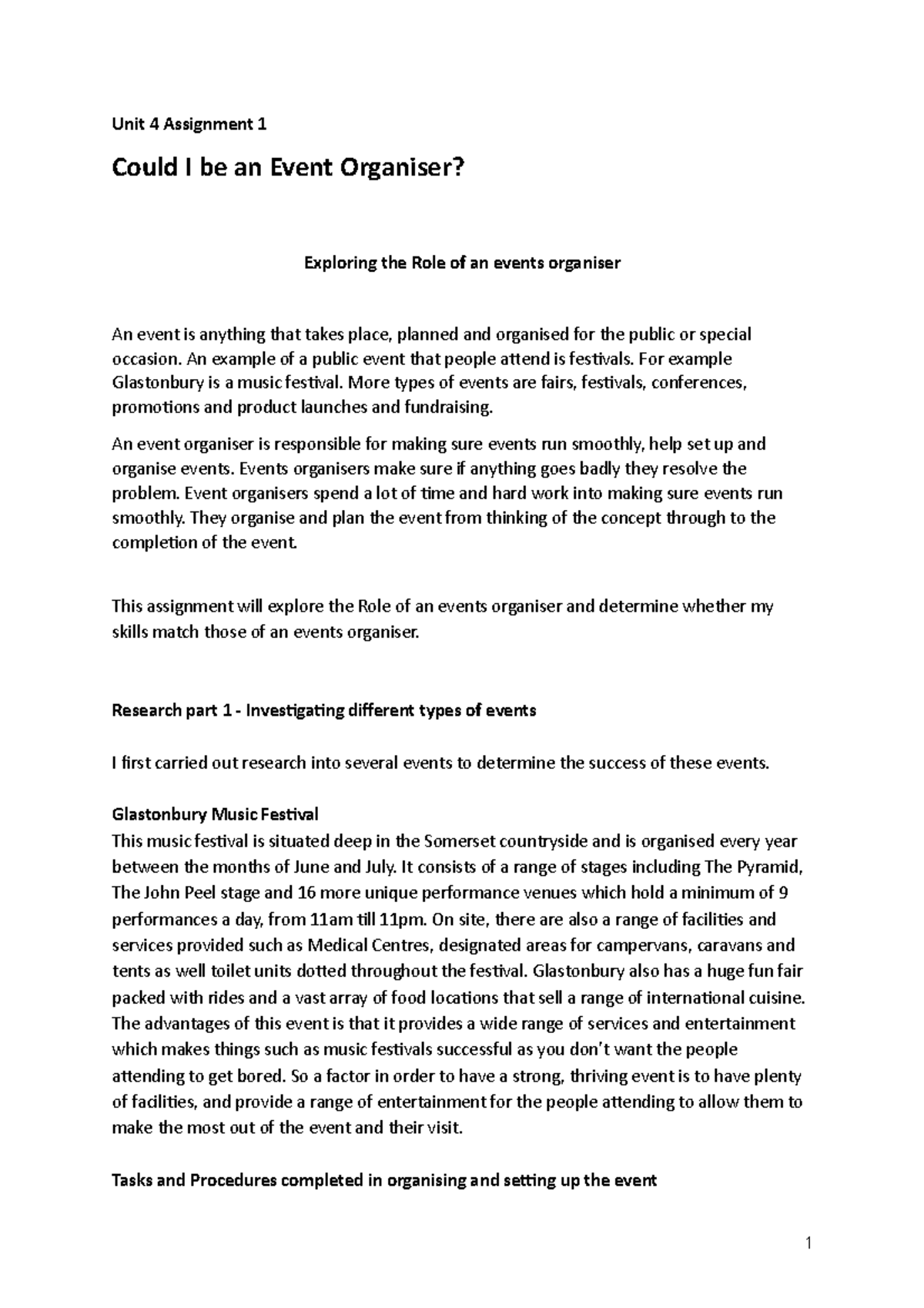 Exempler-4 - Unit 4 - Assignment 1 - Unit 4 Assignment 1 Could I be an ...