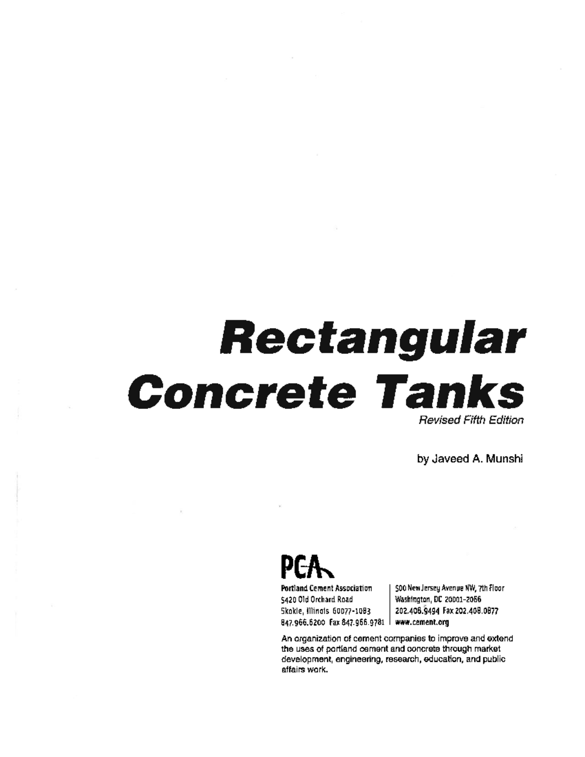 PCA Rectangular Concrete Tanks - Análisis Estructural - Studocu