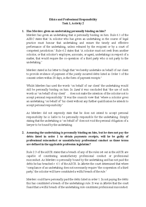 EPR T3 A1 - PLT - Ethics and Professional Responsibility Task 3 ...