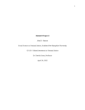 CJ 120 module five assignment 2 - CJ 120 - SNHU - Studocu