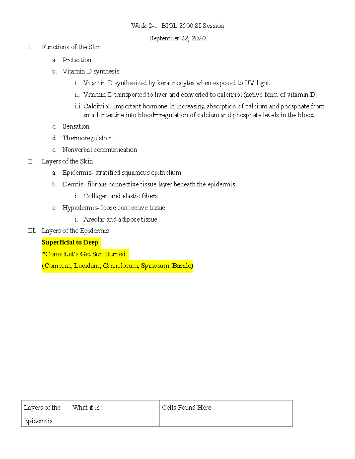 2-1 Worksheet Integumentary System Answer Key - September 22, 2020 I ...
