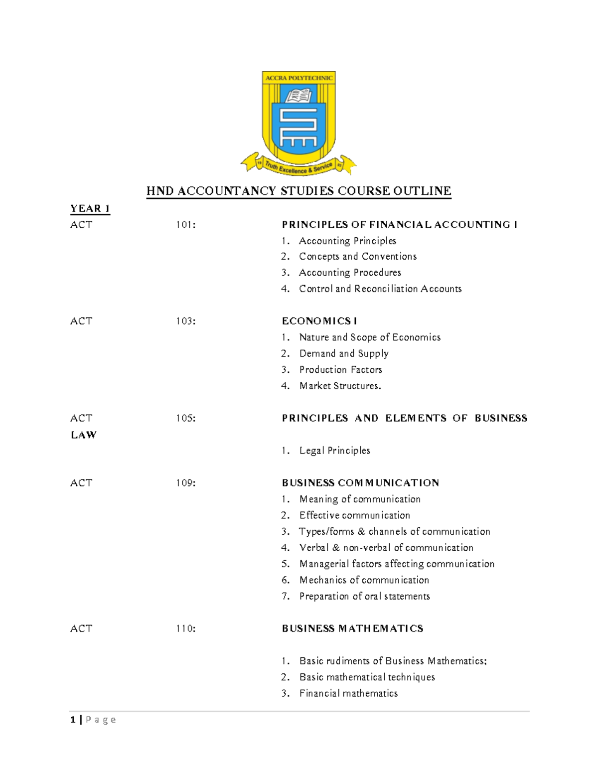 Account - Lecture notes 1,2,3,4 - HND ACCOUNTANCY STUDIES COURSE ...