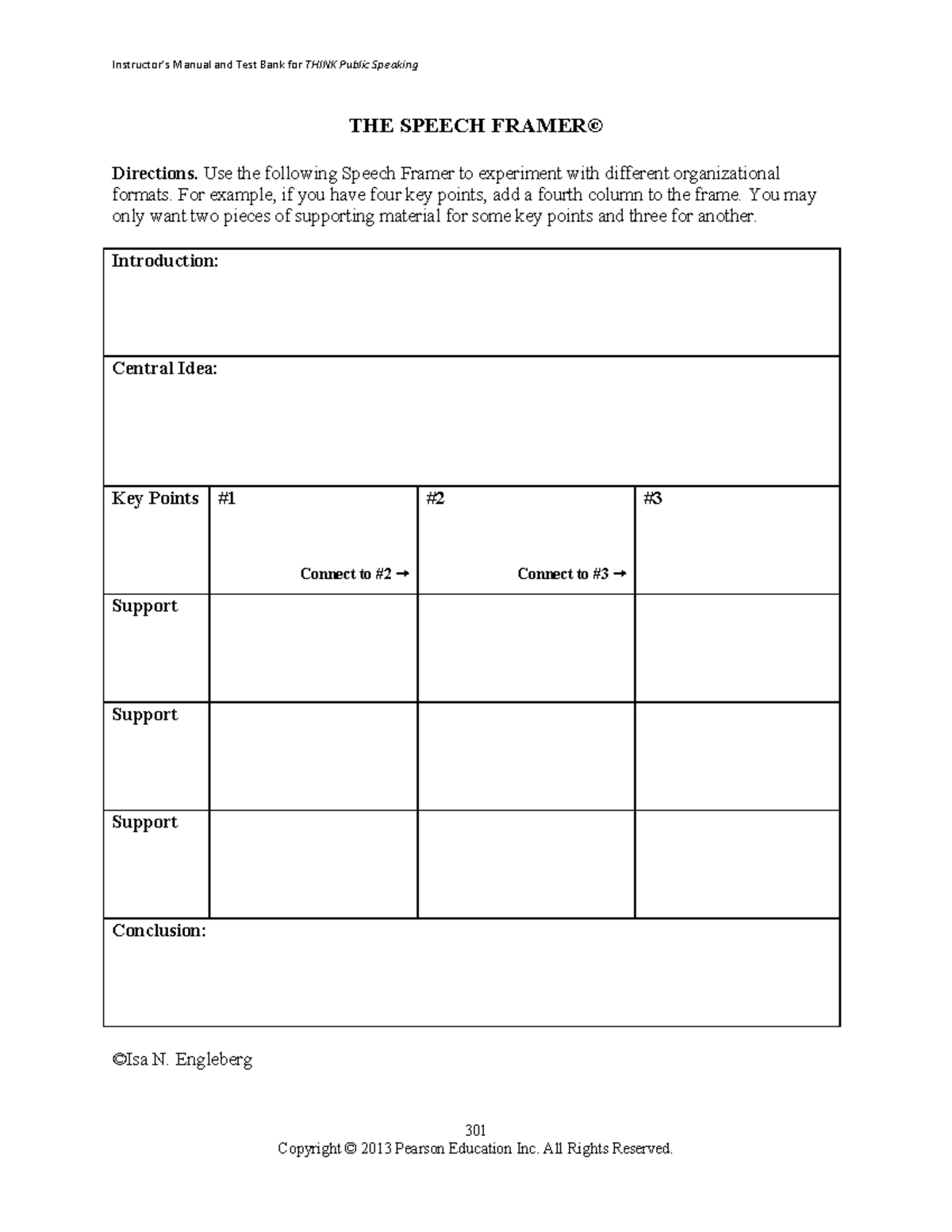 Speech Framer-1 - Frame - Instructor’s Manual and Test Bank for THINK ...