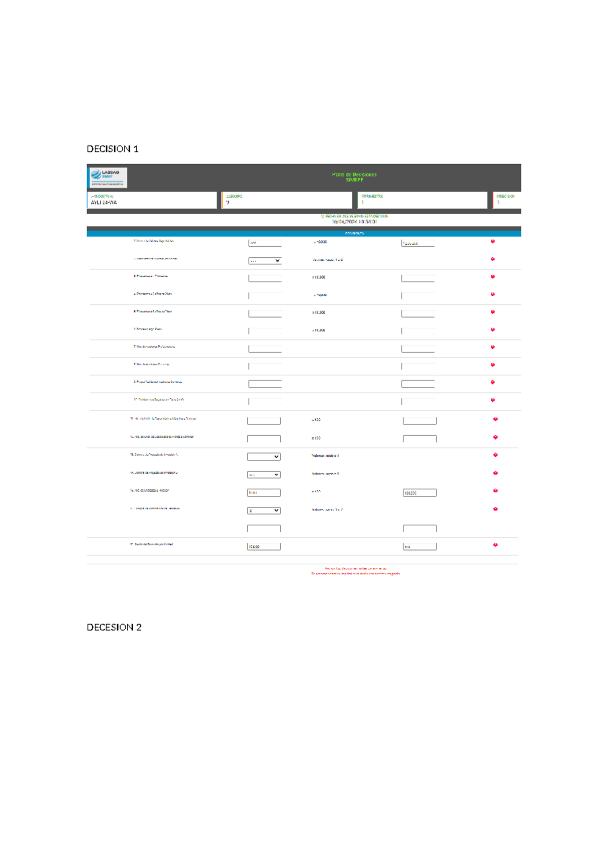 Informe Decision 1 - ccccc - Tributacion I - DECESION - Studocu