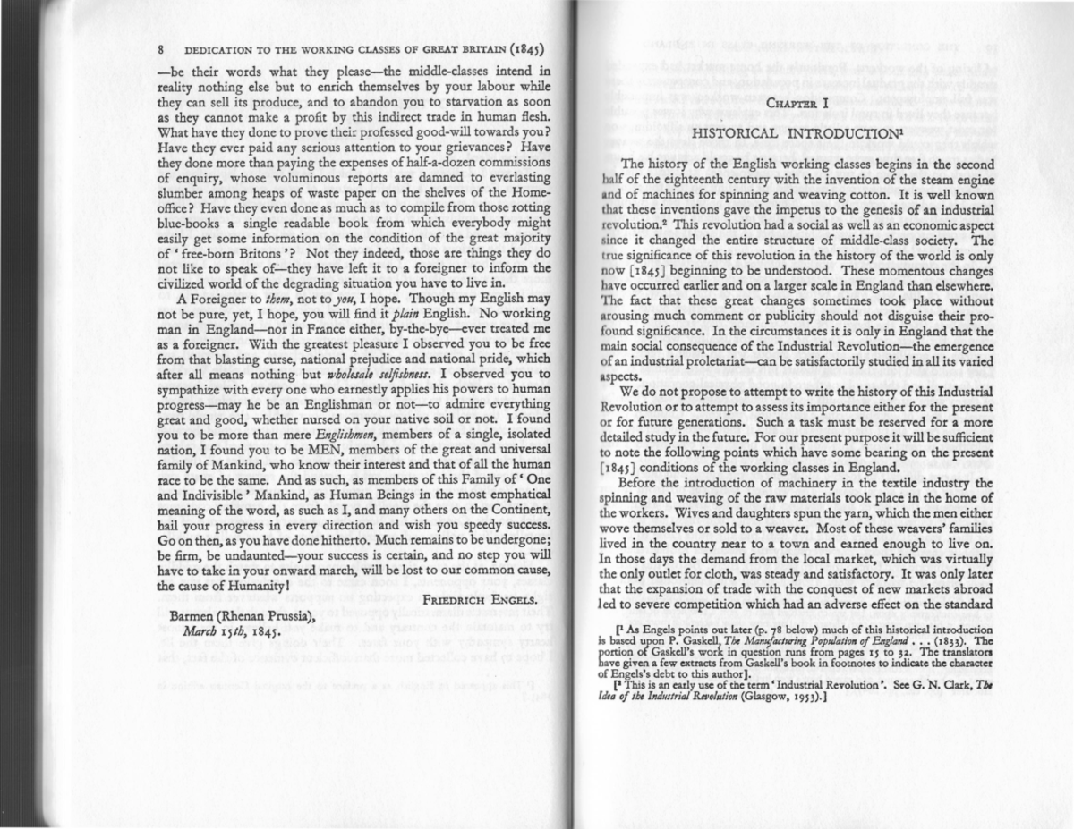 The Condition of the Working Class in England - GEOG 220 - Studocu