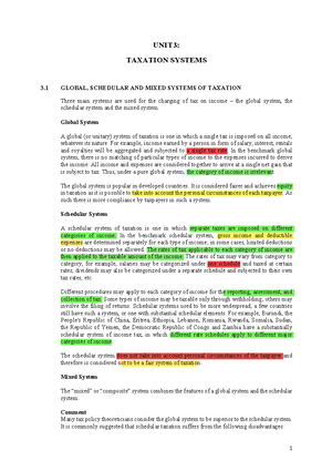 Inter Trade Class Activity - Tax Law - Studocu