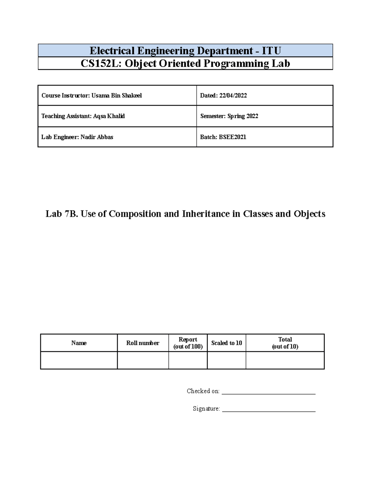 Lab 7B - This is a practice Lab Project Best for oop and UBL's related ...