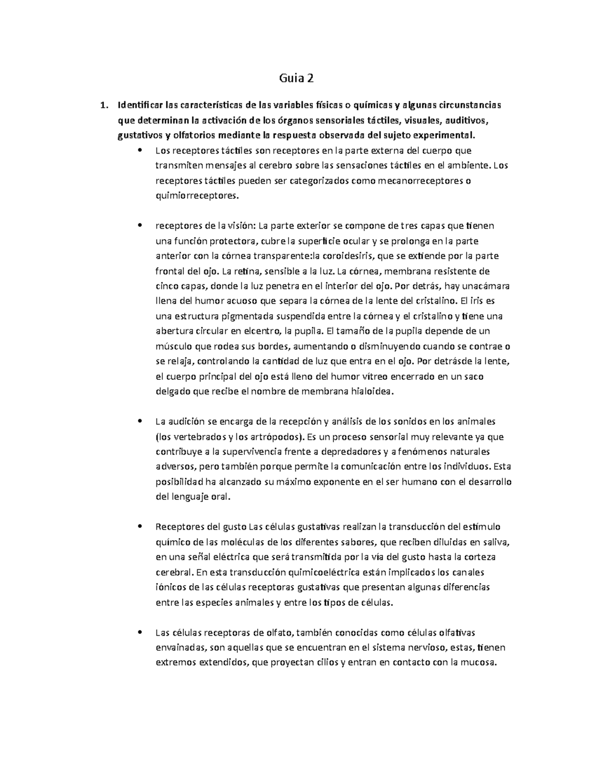 Guia 2 fisiologia - guia de clases - Guia 2 Identificar las ...