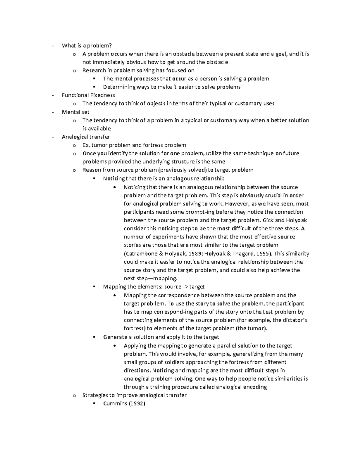 Problem Solving - Cognitive Psychology w Dr. Buchli - What is a problem ...