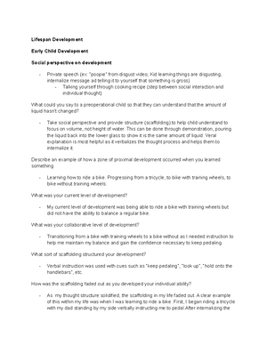 Worksheet - adolescence - Lifespan Development Adolescence Cognitive ...