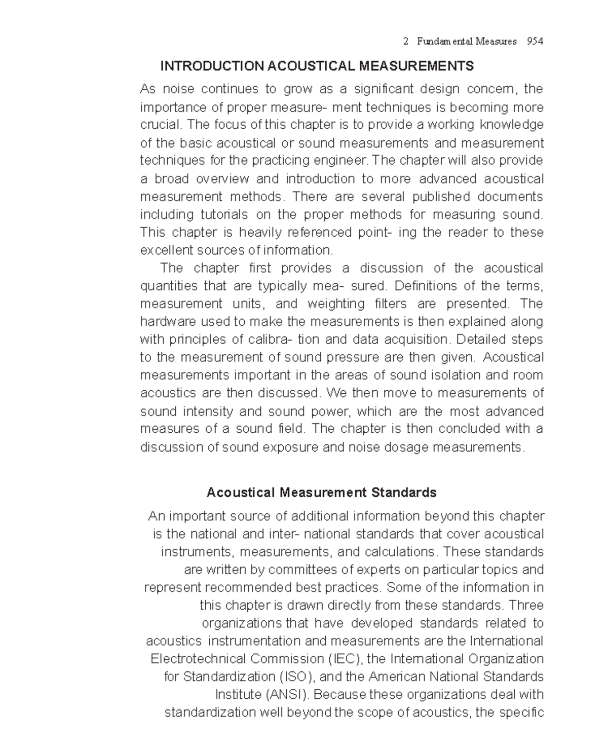 Introduction Acoustical Measurements - INTRODUCTION ACOUSTICAL ...