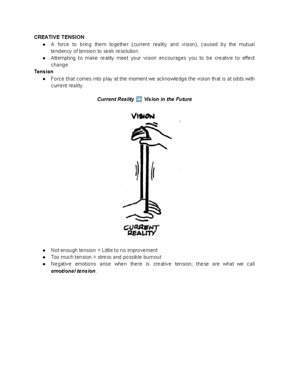 Creative Tension - CREATIVE TENSION A force to bring them together ...