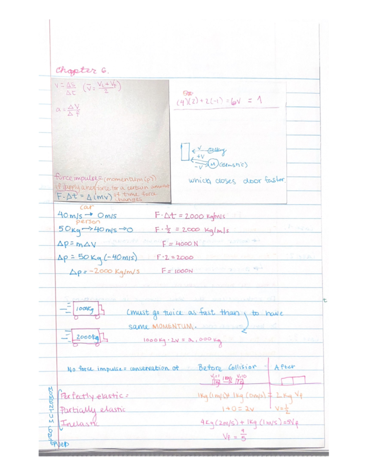 Chapter 6 Notes and Textbook Questions - PHY 1025 - Studocu