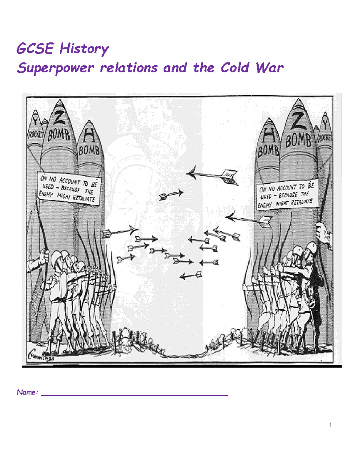 Cold-War-Revision - yup - GCSE History Superpower relations and the ...
