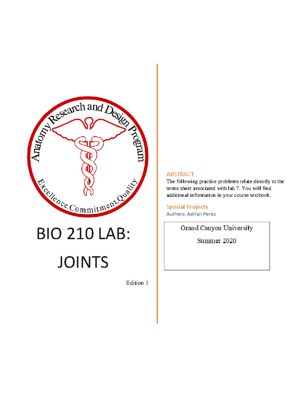 BIO-210L Lab 7 - Joints and Muscle Tissue Workbook - BIO 210 LAB ...