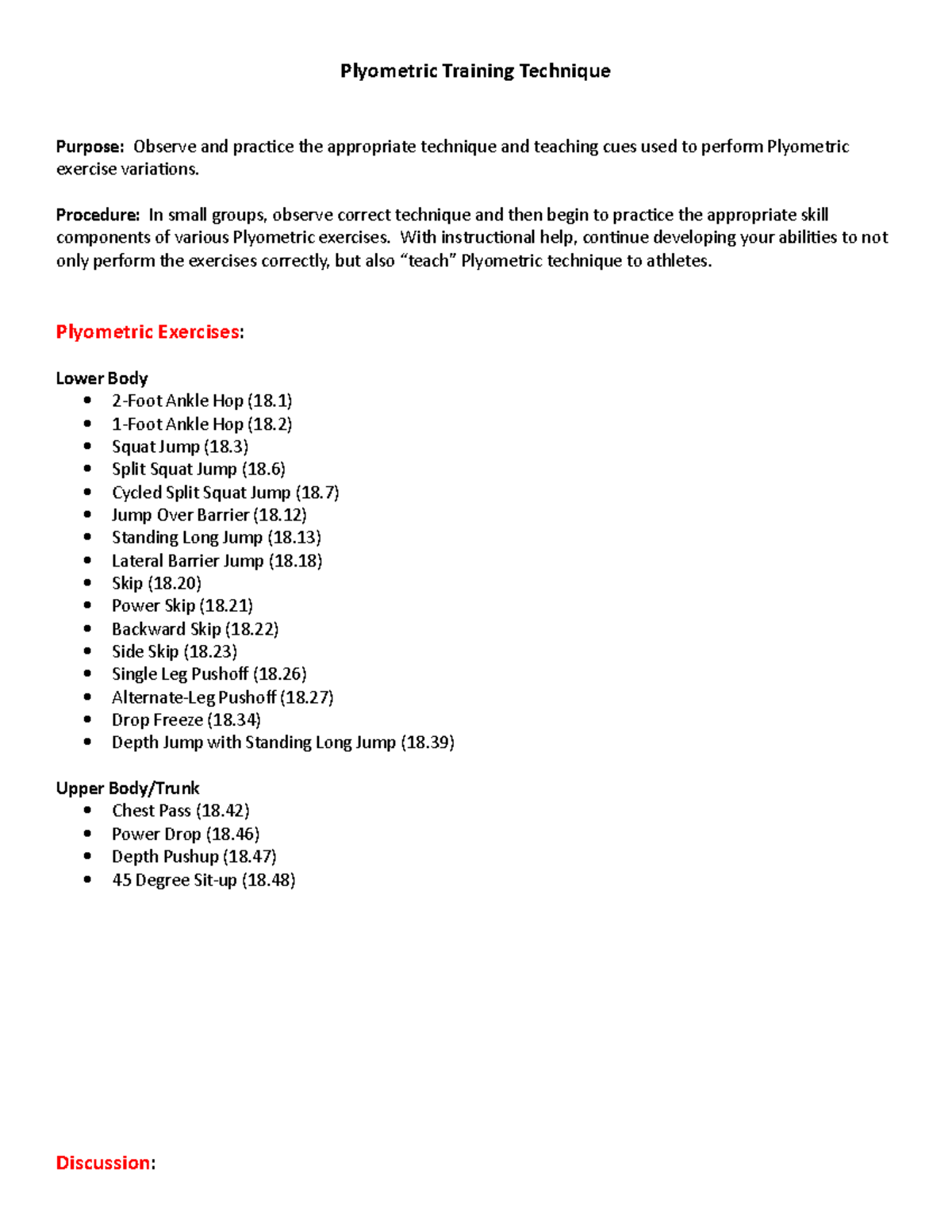 11 Plyometric Training Technique - Plyometric Training Technique ...