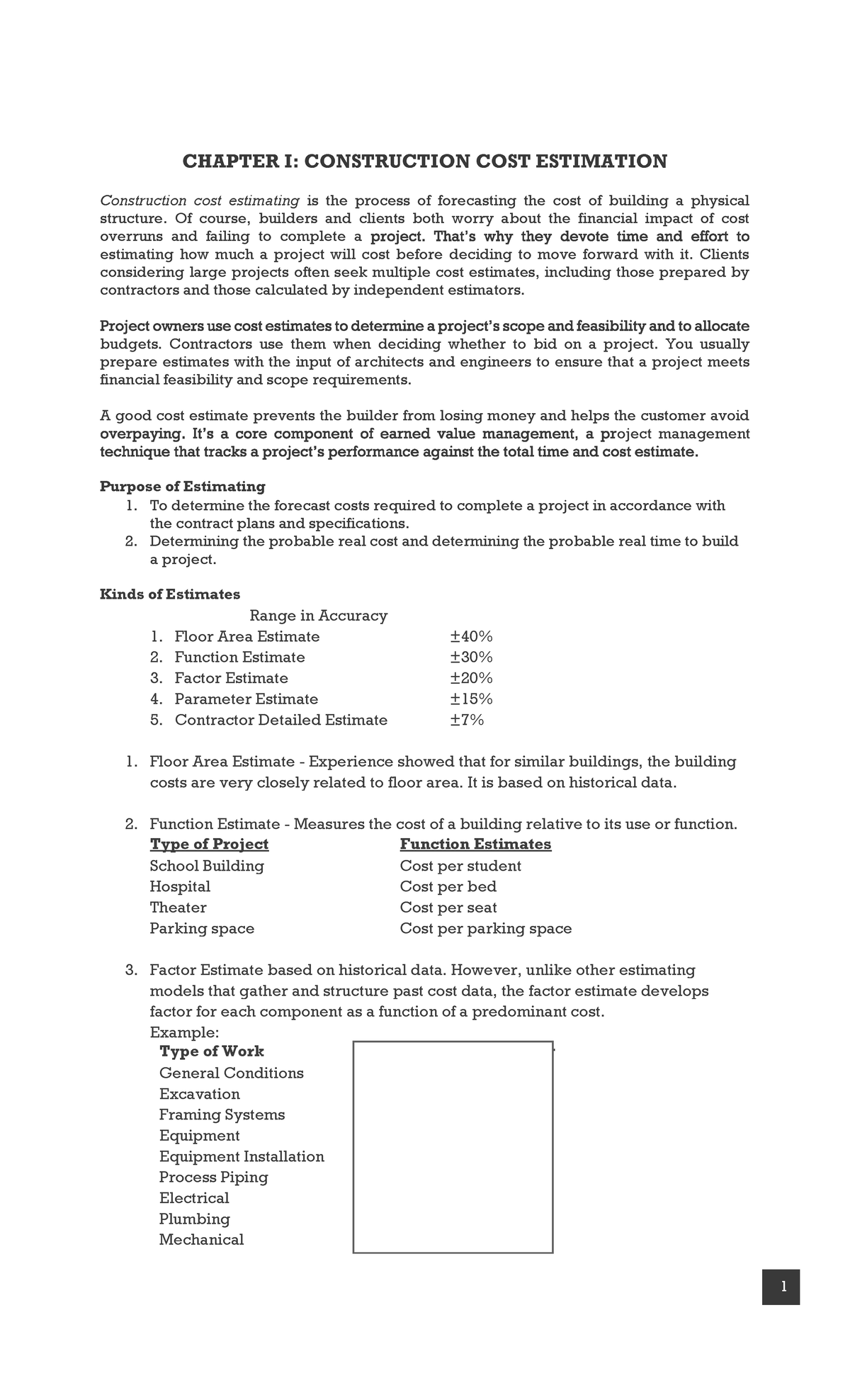 Introduction-TO- Construction-COST- Estimation - CHAPTER I ...