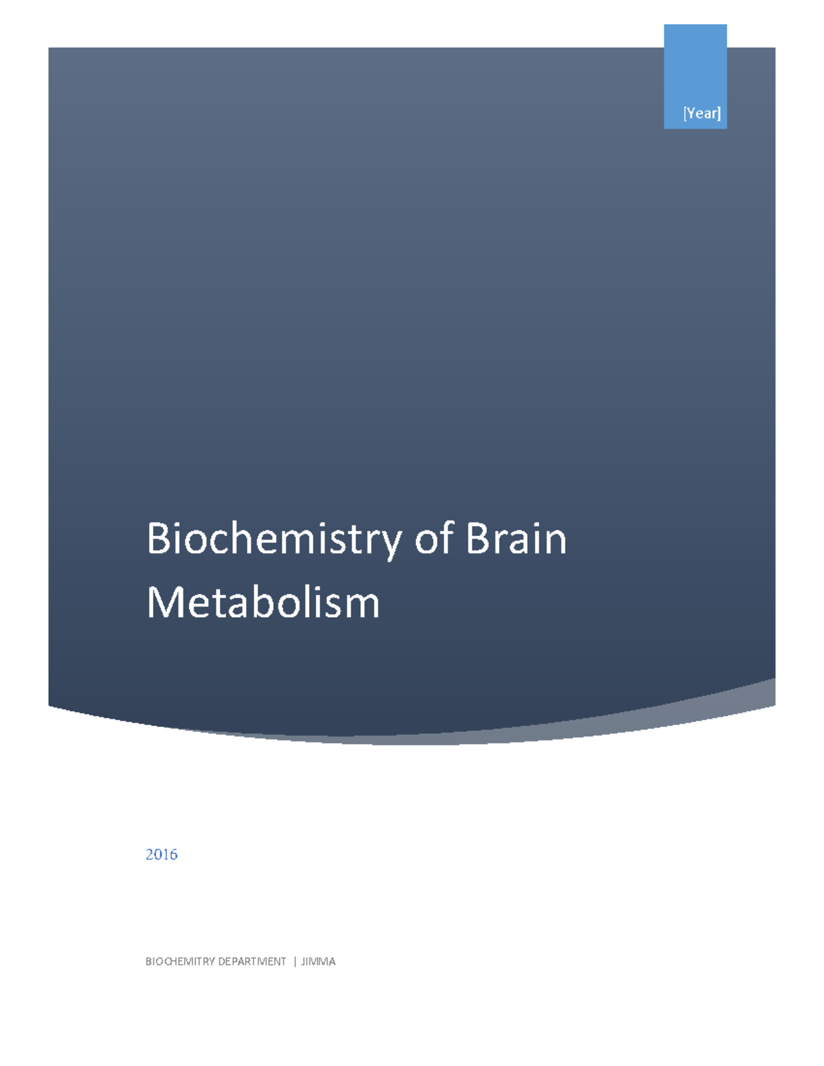 Neurochemistry - Xhjxhj - Biochemistry of Brain Metabolism [Year] 2016 ...