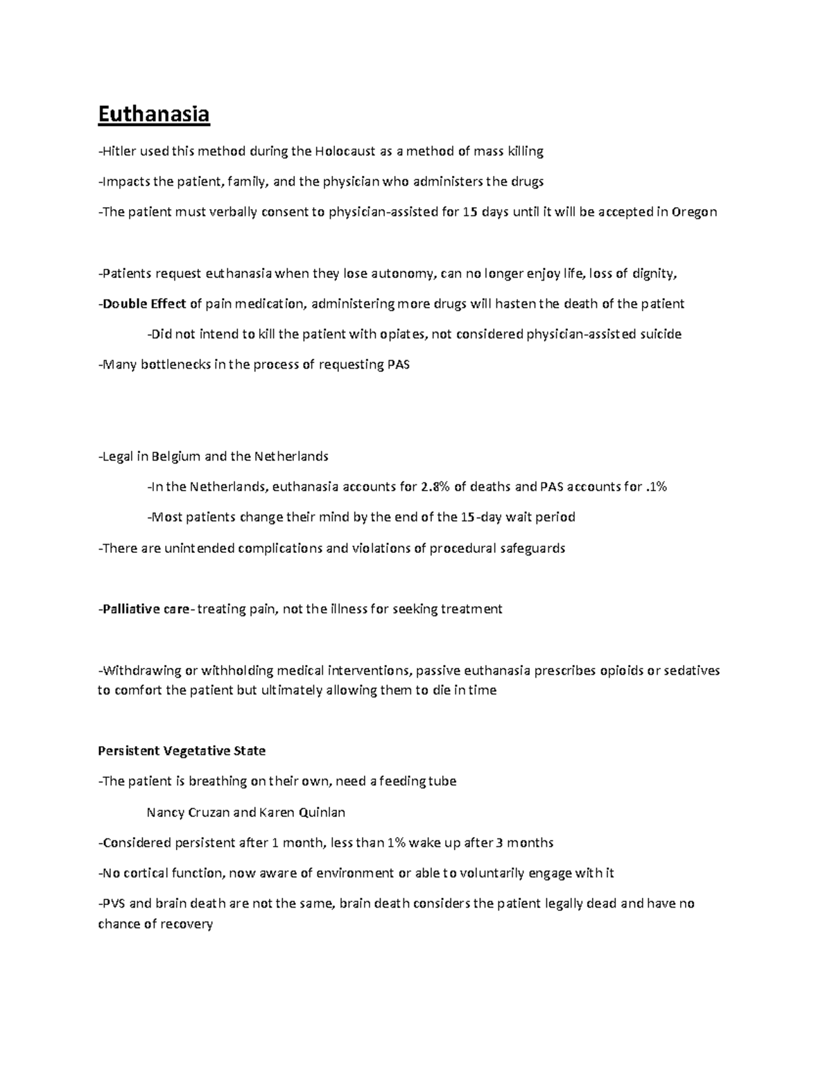 Healthcare Ethics 3 - Euthanasia -Hitler used this method during the ...