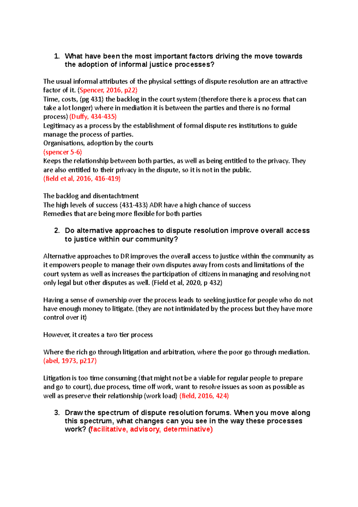 Tutorial questions week 3 - What have been the most important factors ...