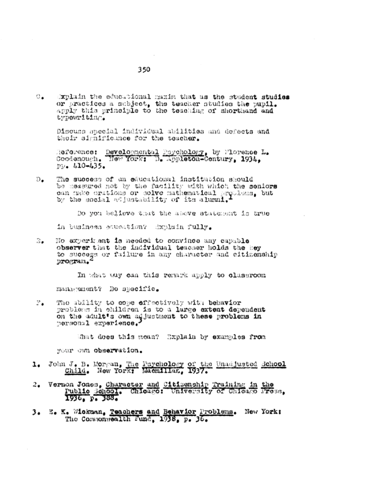 Your first year of teaching secretarial subjects 136 - 350 0# explain ...