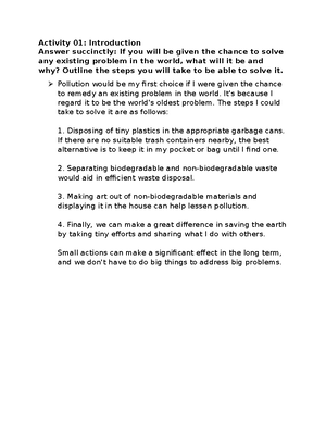 Science 10 - SCIENCE 10: MODULE 1 – ACTIVITY 1 How did classical ...