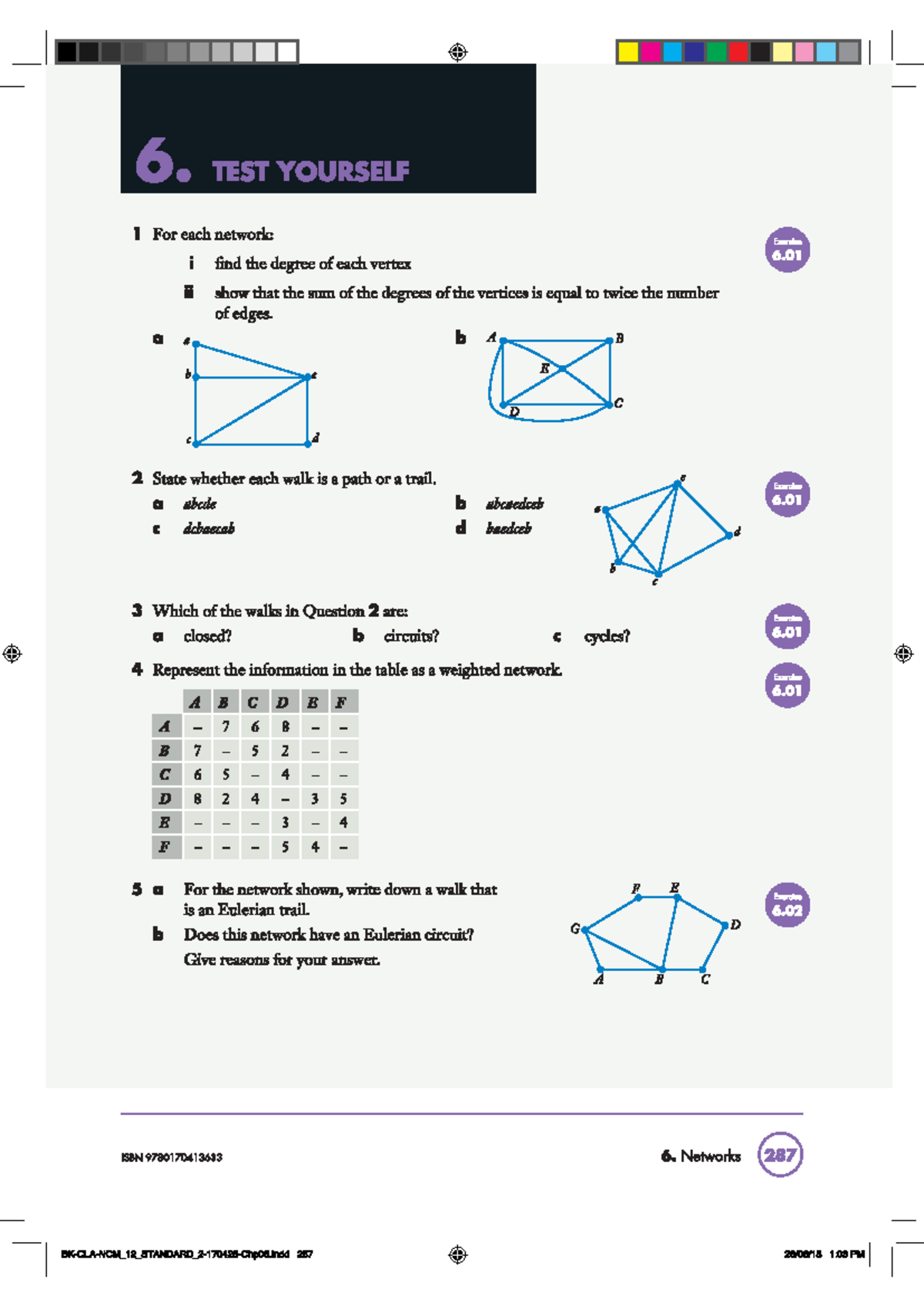 Networks revision - 6. TEST YOURSELF 1 For each network: Exercise i 6 ...