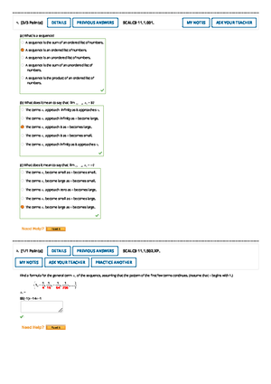 11.11 Taylor Polynomials and Applications - Math 152, section 4, Spring 2023 Web Assign - Find ...
