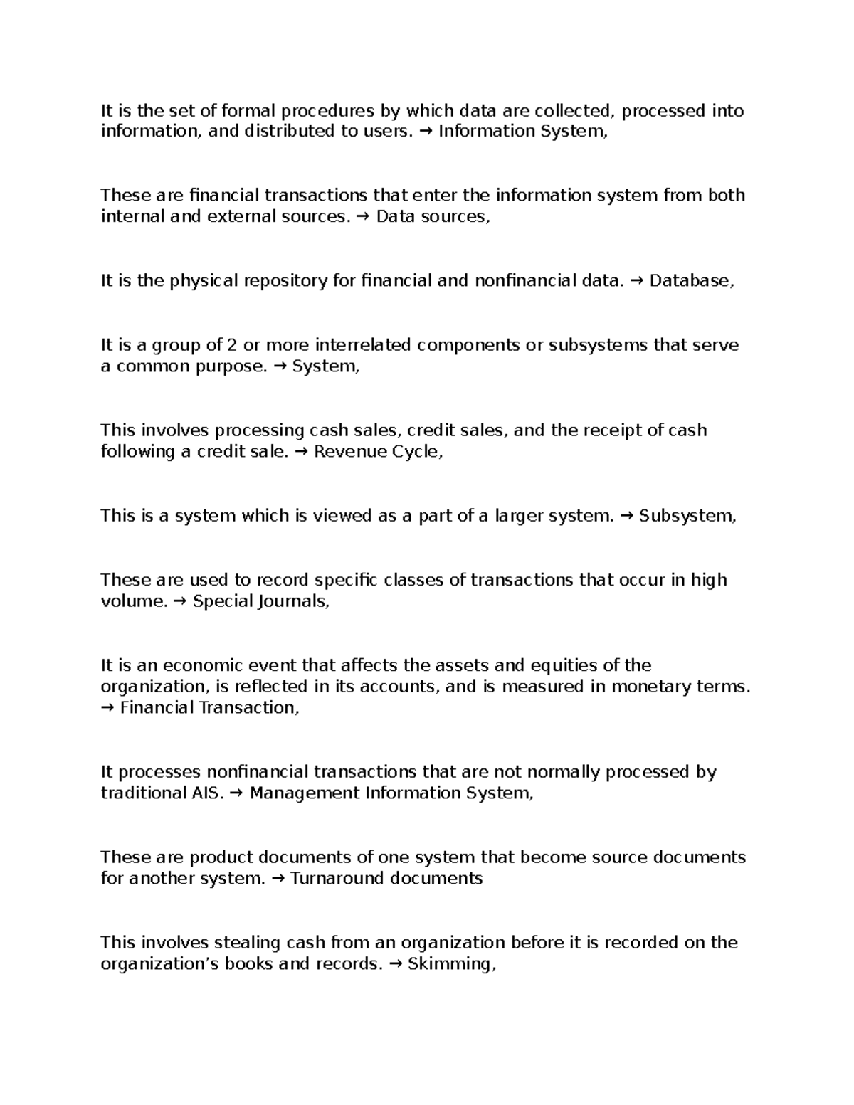 Prelim - Lecture notes 24 - It is the set of formal procedures by which ...