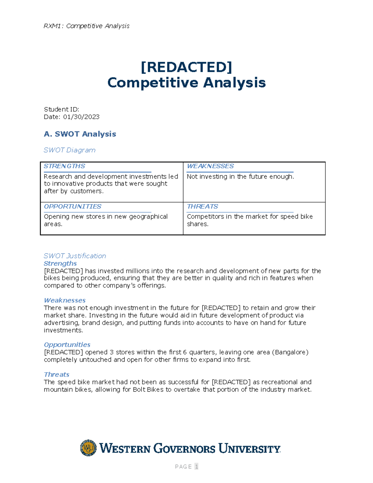 D361 Task 2 - passed, no revisions (name of company redacted) - RXM1 ...