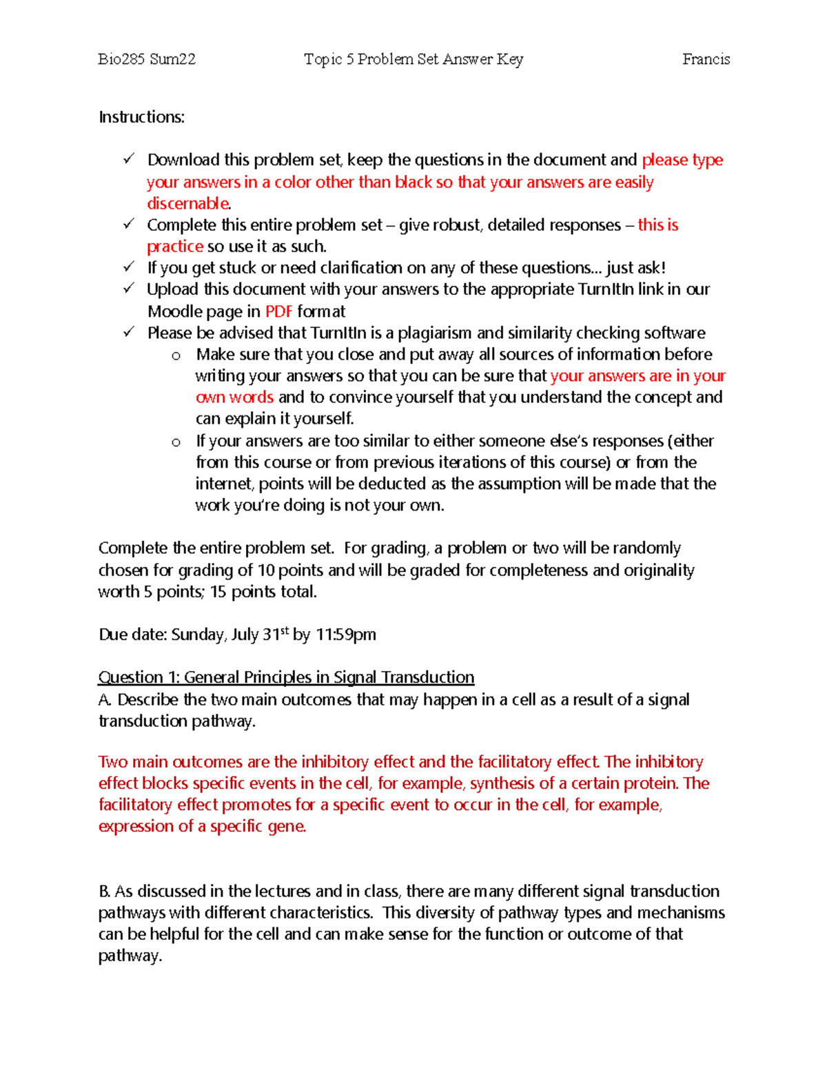 Problem Set Topic 5 - Instructions: ü Download this problem set, keep ...