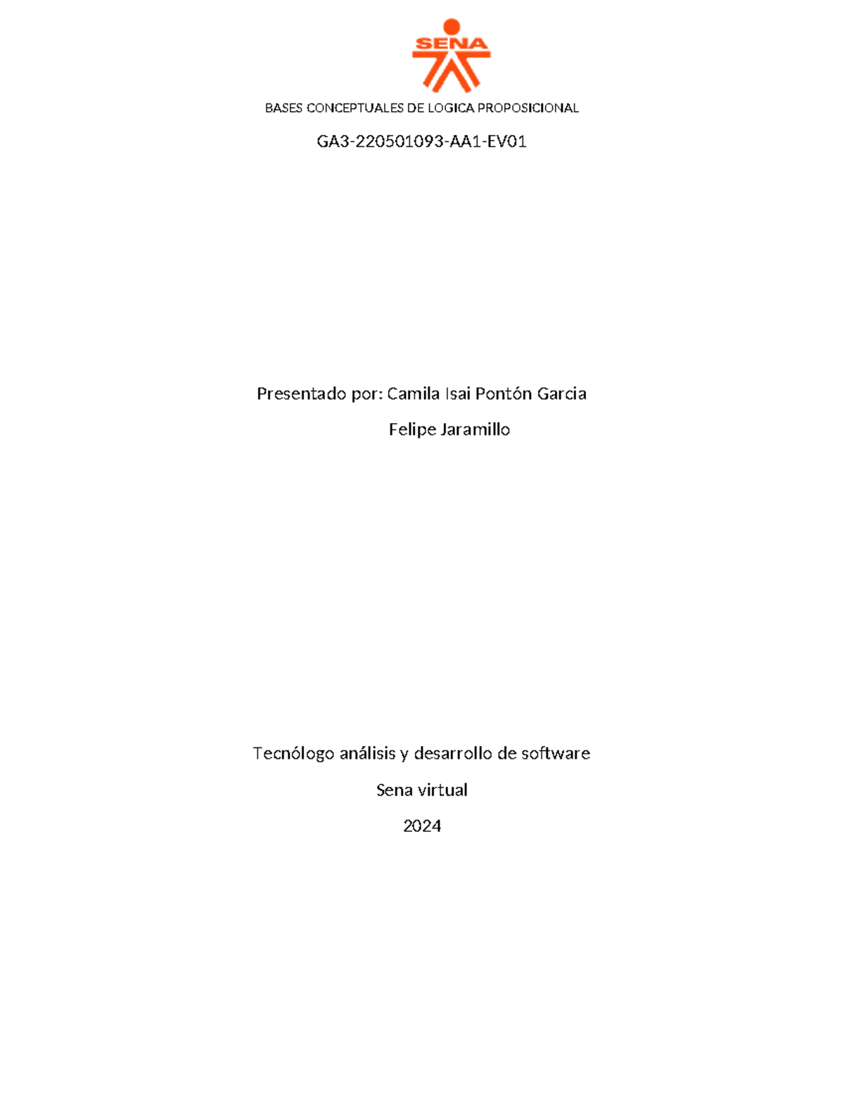 GA3 220501093 AA1 EV01 - dddfdf - BASES CONCEPTUALES DE LOGICA ...