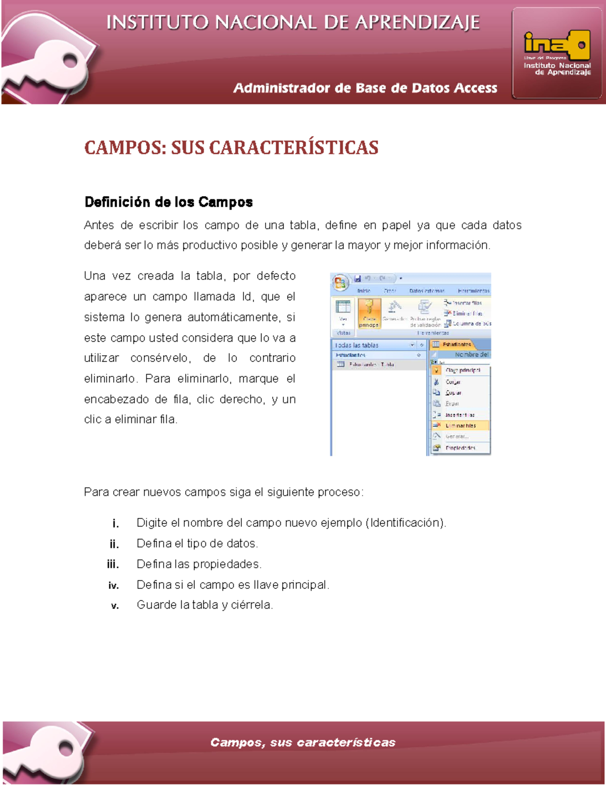 Li19 - es historia - CAMPOS: SUS CARACTERÍSTICAS Definición de los ...