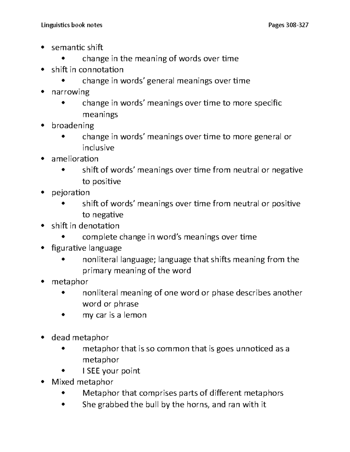 Pages 308-327 - notes from linguistics for everyone, by anne lobeck ...