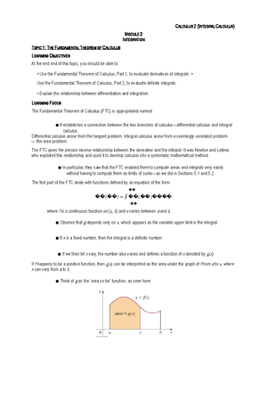 Integral Calculus Lecture Notes - IM No: MATH 2A-2S-2020- NVSU-FR-ICD ...