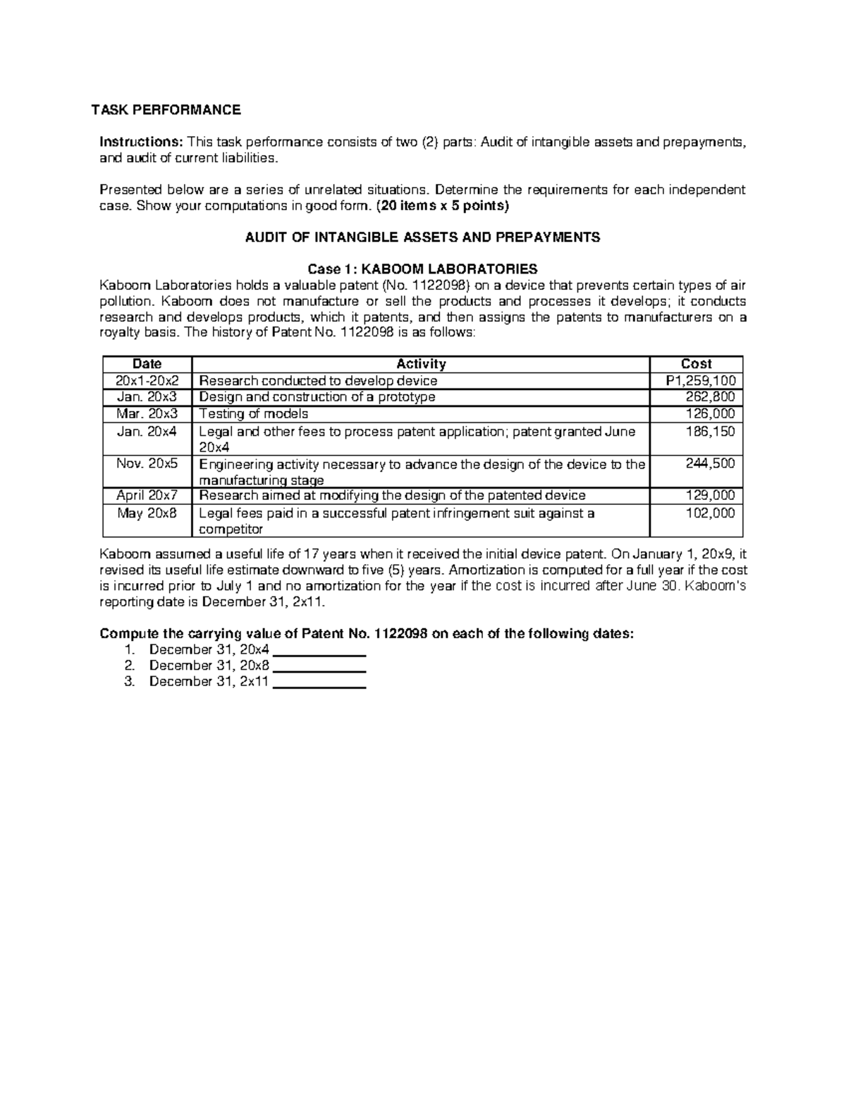 AACA2 02 Tp 1 - Task Performance 2 - TASK PERFORMANCE Instructions ...