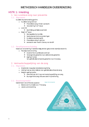 Patronen van Gordon - samenvatting - methodisch handelen - Howest - Studocu